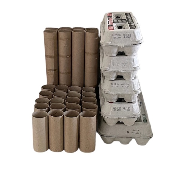 Office | Arts Crafts Bundle Of Empty Paper Towel Toilet Paper Rolls Egg ...